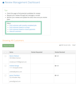 Review Dashboard and Workflow – Yardbook Tutorials